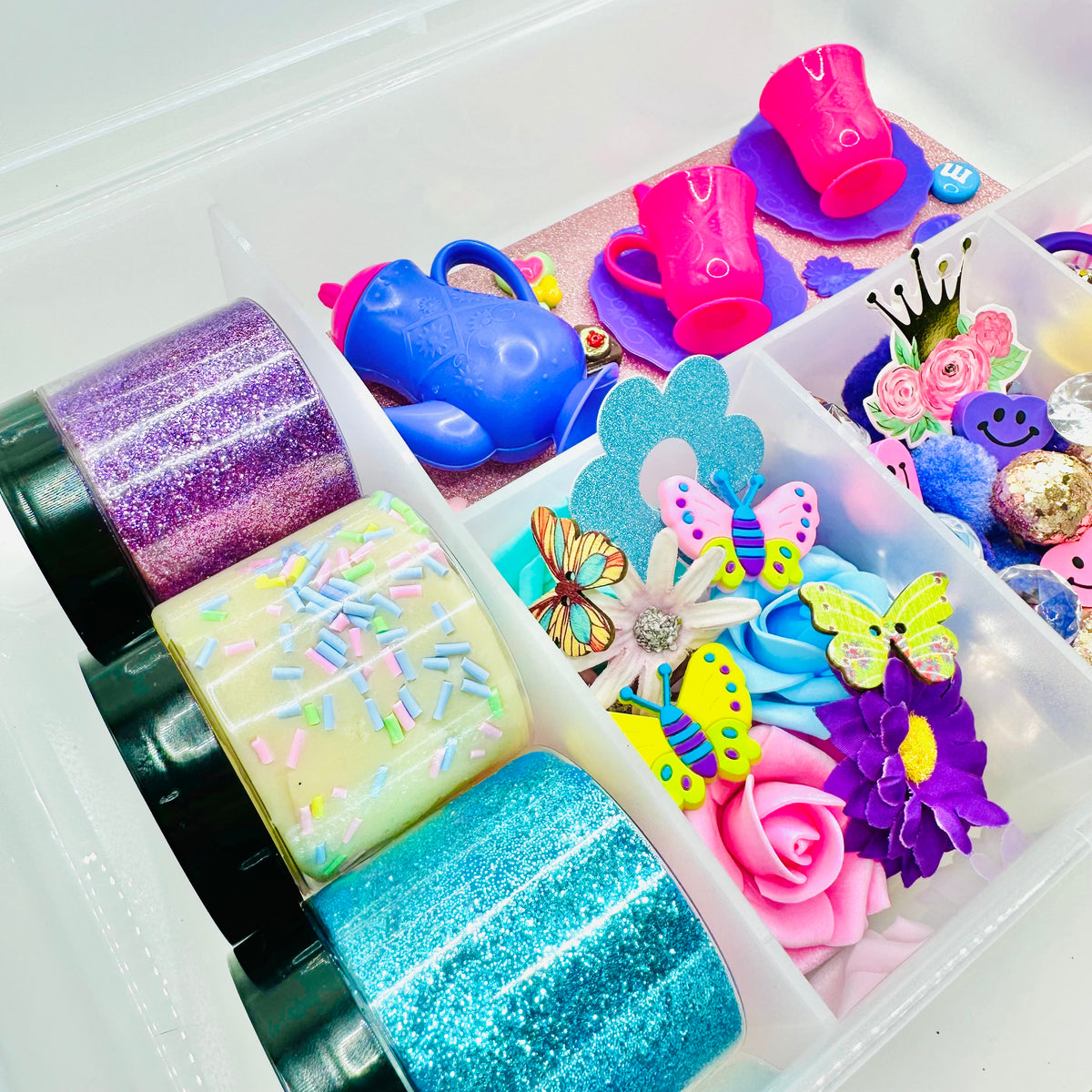 Deluxe Tea Party Playdough Sensory Kit – Poppy and Pine Creations